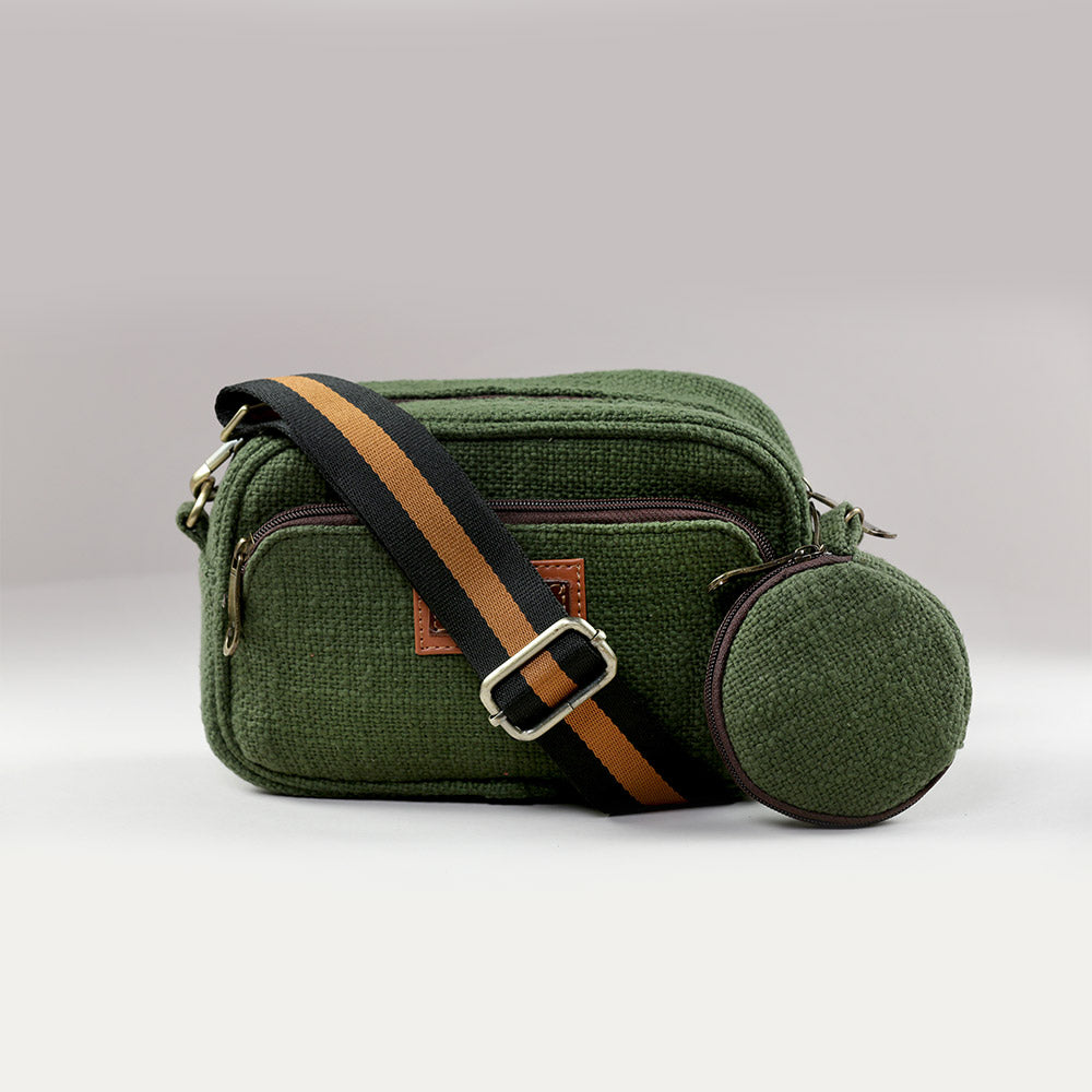 Basil Three Pocket Sling Bag – Bhastra Bags